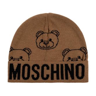 Moschino unisex, Accessoires, Brun, Taille: ONE Size Casquette avec un motif dours distinctif