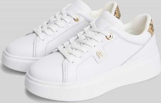 Tommy Hilfiger Sneaker aus echtem Leder mit Logo-Detail