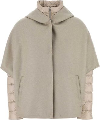 Herno Femme, Vestes, Beige, Taille: 40 FR Nylon Down Jacket