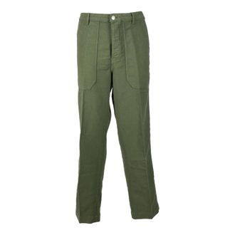Nine In The Morning Homme, Pantalons, Vert, Taille: W31 Pantalon Coton Matin