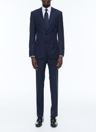 Fursac Costume en laine certifi&eacute;e &agrave; rayures - Taille 56 - Homme