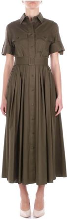 Fay Femme, Robes, Vert, Taille: 42 FR Robe Chemise