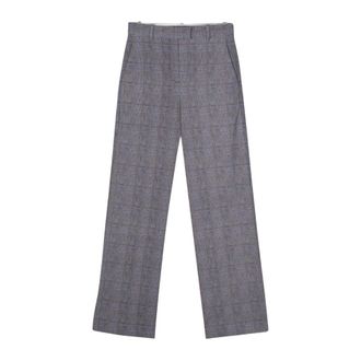 Circolo 1901 Weite Hose mit Karomuster - - Trousers - Damen - Blau - L
