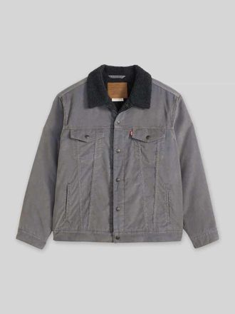 Levi's Relaxed Fit Jeansjacke aus Baumwoll-Mix mit Teddykragen