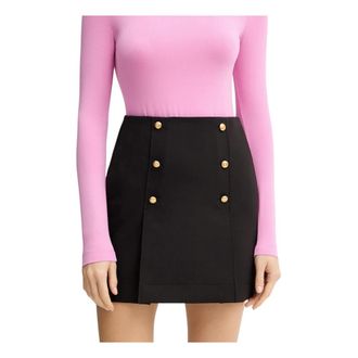 Karl Lagerfeld Mini Straight Skirt - - Skirts - Damen - Schwarzk - L