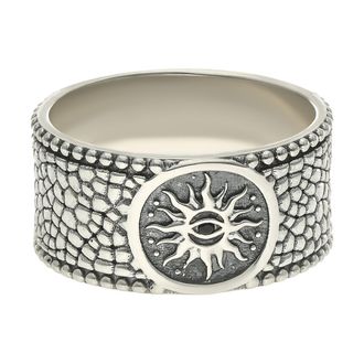 OrusBijoux Bague Jonc Homme Argent Soleil