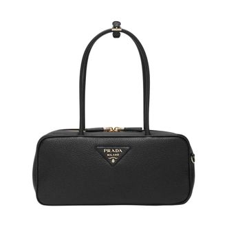 Prada Bauletto Medium Henkeltasche - - Bags - Damen - Schwarzk - ONE SIZE
