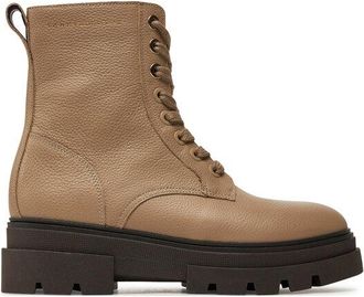 Tommy Hilfiger Schnürschuhe Bicolor Leather Lace-Up FW0FW08160 Beige