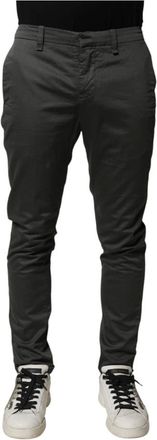 Dondup Homme, Pantalons, Gris, Taille: W32 Mid Waist Skinny Chino Pants