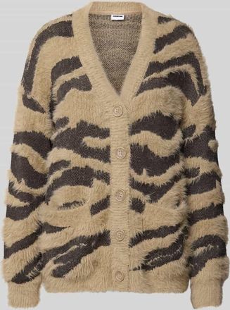 Noisy May Strickjacke mit Kunstfellbesatz Modell FLYNN