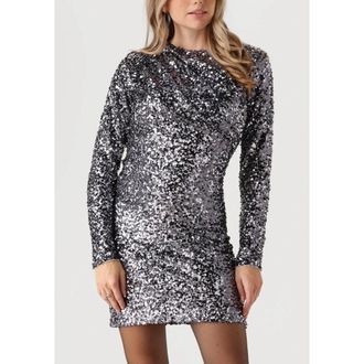 Y.A.S Gl&auml;nzendes silbernes Partykleid - - Dresses - Damen - Grau - XL