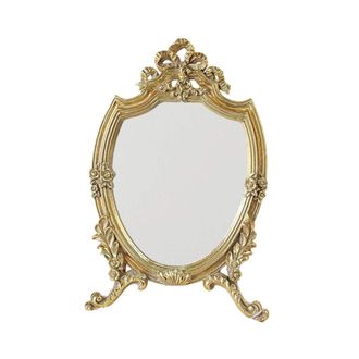 Harilla Antiker Kleiner Spiegel f&uuml;r dekor, Vintage-Schild dekorativer kosmetischer Spiegel mit Rahmen, europ&auml;ischer behang-Schmink Spiegel f&uuml;r