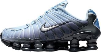 Nike Nike Shox TL Chaussures pour femme (Anthracite/Light Armory Blue/Metallic Silver), Anthracite/bleu clair (Light Armory Blue/Metallic Silver), 40.5 EU