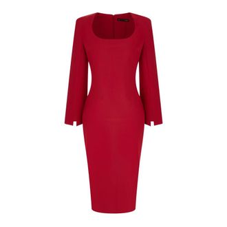 La Petite Robe Di Chiara Boni Robe Mi-longue Aine - Femme - Robes - Rouge - Taille: 42 FR