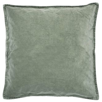 Ib Laursen Kissenbezug - Velour/Samt - Baumwolle - Olive - 52 x 52 cm