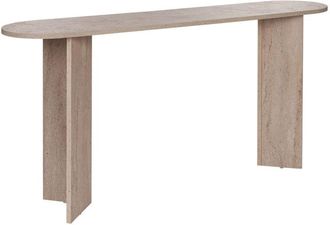 Hanah Home Console en bois Sira - 150 x 35 x 75 cm - Travertin