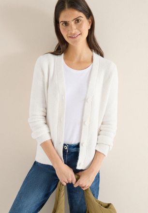 Cecil Cardigan in flauschiger Federgarn-Qualit&auml;t