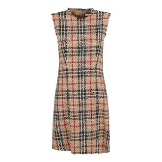 Burberry Femme, Robes, Beige, Taille: 36 FR Check Cotton Shirt Dress