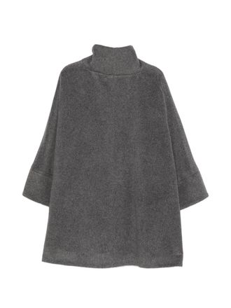 Emporio Armani Felted Wool Coat - grey