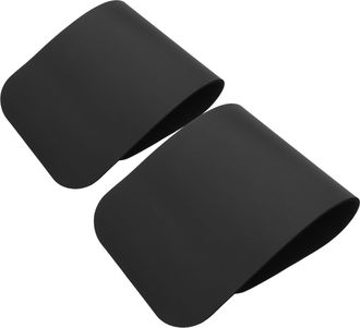 Soimiss 2 St&uuml;ck Ger&auml;uschd&auml;mpfende Laufbandmatten 70X28cm rutschfeste Trainingsmatten aus Strukturiertem Leder Bodenschutz f&uuml;r Ellipsentrainer Crosstrainer und