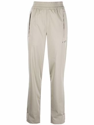 Off-white pantalon de jogging &agrave; logo Hands Off - Tons neutres