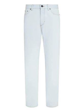 Ermenegildo Zegna jean Roccia à effet délavé - Bleu