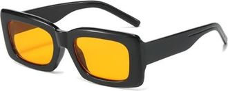 Generic Lunettes De Soleil Carr&eacute;es For Hommes, Id&eacute;ales For Les Activit&eacute;s Plein Air, Vacances Ou D&eacute;placements(Yellow)