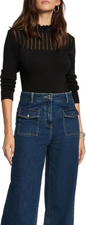 Morgan Damen 252-msnowi Pullover, Schwarz M, XL