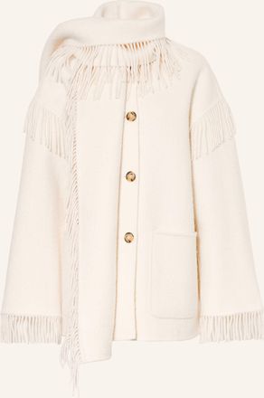 Rich & Royal Overjacket Mit Abnehmbarem Schal beige
