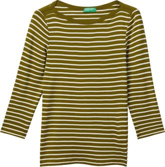 Benetton Damen M/L 30ysd109w T-Shirt, gr&uuml;n, Small