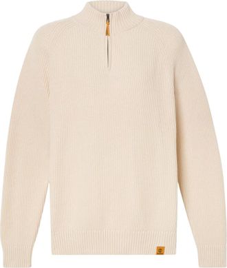 Timberland Pullover f&uuml;r Herren, Rei&szlig;verschluss, gerippt (Angorafarbe)