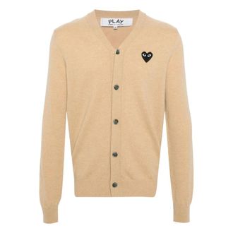 Comme Des Gar&ccedil;ons Small Heart Strickjacke - - Knitwear - Herren - Beige - M
