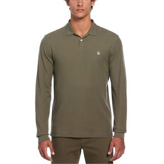 Original Penguin Polo Ls PIQ pour homme, olive, XXL