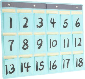 Valiclud Wandorganizer Aufbewahrungstasche aus Oxford H&auml;ngend &uuml;ber T&uuml;r f&uuml;r Handy Ladeger&auml;t und Karten Stabil und Leicht zu Reinigen f&uuml;r Klassenzimmer B&uuml;ro Zuha