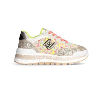 Liu Jo Bunte Sneakers mit hoher Sohle und Glitzer - - Shoes - Damen - Mehrfarbig - 40 EU