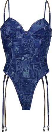 Diesel Femme, Tops, Bleu, Taille: 38 FR Bridget-DNM Body