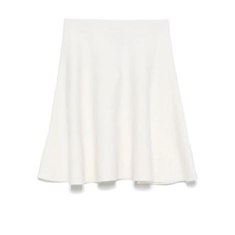 Max Mara Wei&szlig;e Woll-A-Linie Rock - - Skirts - Damen - Wei&szlig; - XL