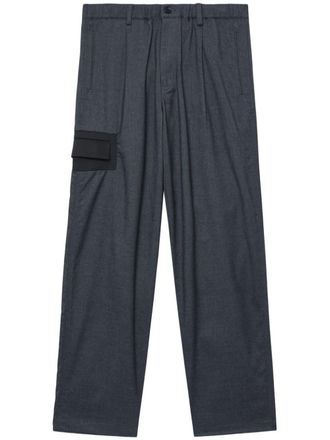 Undercover pantalon &agrave; d&eacute;tail patchwork - Gris