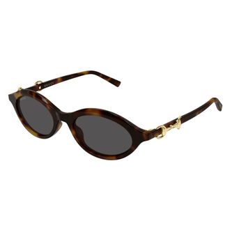 Gucci Oval Sonnenbrille - - Accessories - Damen - Braun - 51 MM