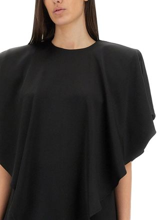Stella McCartney Draped Acetate Blouse - Black