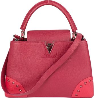 Louis Vuitton Crossbody Bags - Louis Vuitton Taurillon Leather Capucines MM Handb - Gr. unisize - in Rot - f&uuml;r Damen