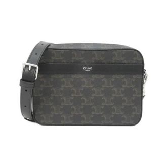Celine Pre-owned Petit Sac Messager Triomphe Toile Bandouli&egrave;re - Femme - Pre-owned - Noir - Taille: ONE Size