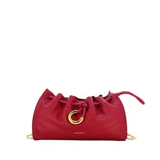 Coccinelle Handtasche aus glattem Leder in Sangria - - Bags - Damen - Rot - ONE SIZE