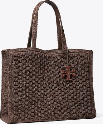 Tory Burch Damen Large Ella Hand-Crocheted Popcorn Tote