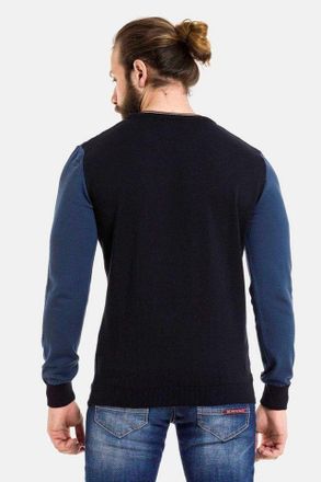 Cipo & Baxx Rundhalspullover Pullover (1-tlg) im modernen Look, CP263