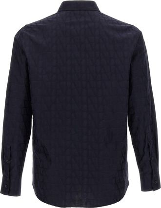 Valentino Garavani Toile Iconographe Shirt - Navy