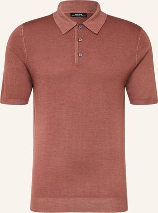 Reiss Reiss Strick-Poloshirt Jackdaw Aus Merinowolle rosa