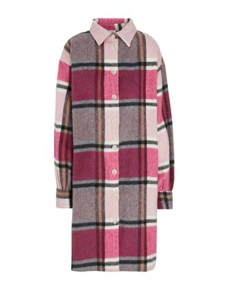 8 by YOOX TARTAN CHEMISIER MIDI DRESS