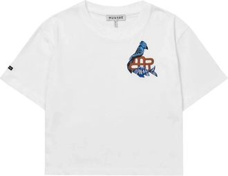 Munthe Femme, Tops, Blanc, Taille: 38 FR T-Shirt