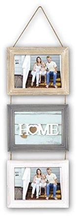 ZEP Lavigny Fotorahmen, Beige/blanc/gris, 18 x 13 x 3 cm